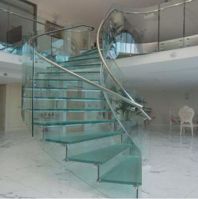 3D Curved Tempered Glass Curtain Wall Safety Bent Laminated Glass Clear ...
